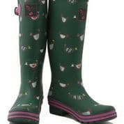 Evercreatures Wellington Boots – Natural Rubber Funky Wellies