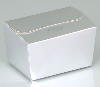 Ballotin Box 125g Shiny Silver
