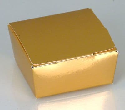 Ballotin Box 4 choc Shiny Gold