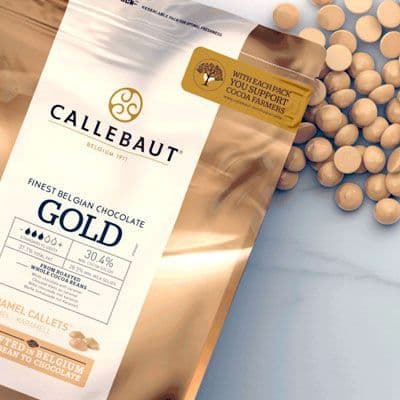 Callebaut Gold Belgian White Chocolate with Caramel