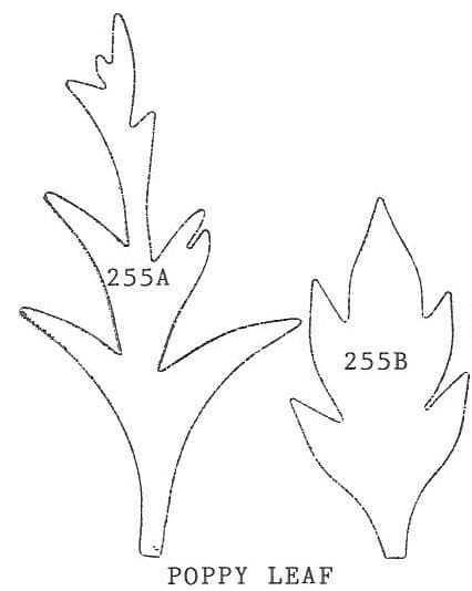 Poppy Leaf 255A & B