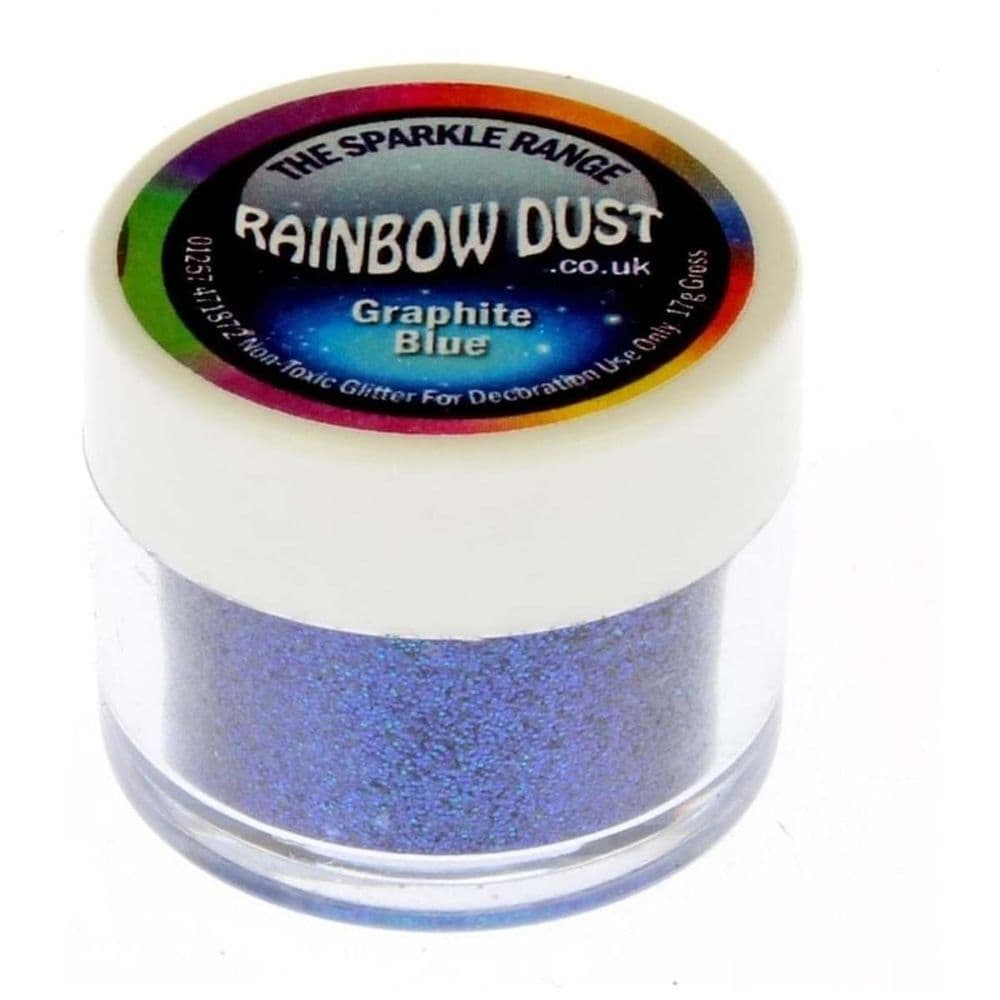 Rainbow Dust Non Toxic Glitter Graphite Blue