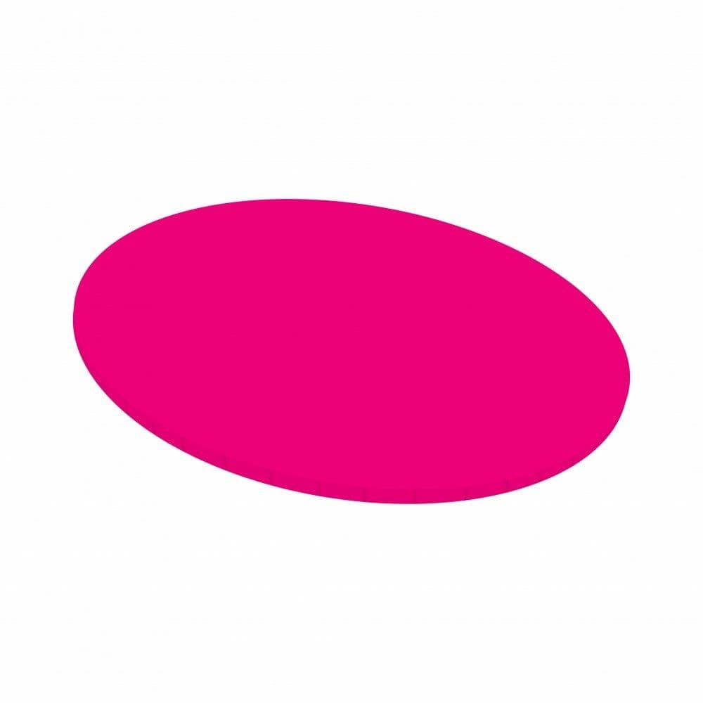 Round Masonite Board 5mm Matt Hot Pink 14" single