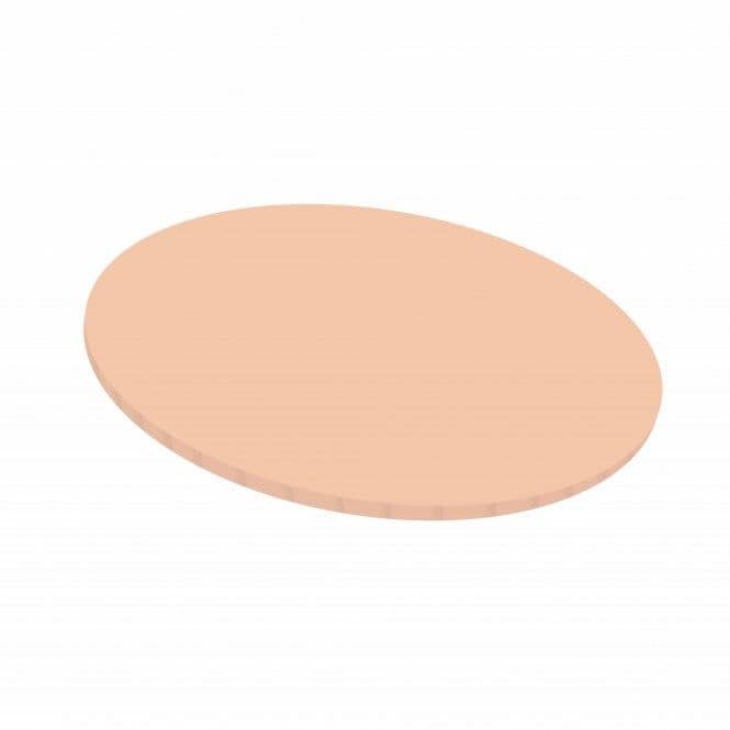 Round Masonite Board 5mm Matt Pastel Orange 14" single