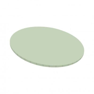 Round Matt Sage Green Masonite Boards 5mm