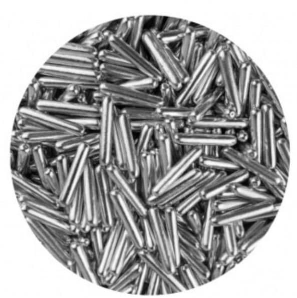 Scrumptious Macaroni Rods 80g Metallic Silver