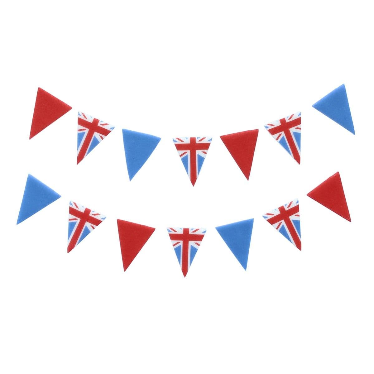 Union Jack Edible Bunting 14 pieces
