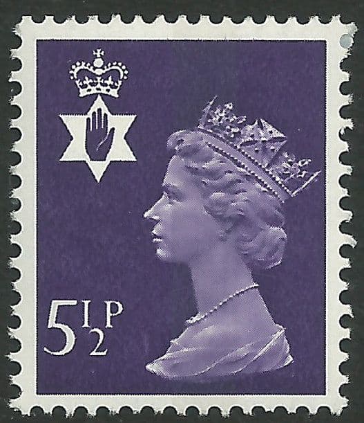 NI 20 5 p Violet Centre Band Northern Ireland Regional Stamps NI20
