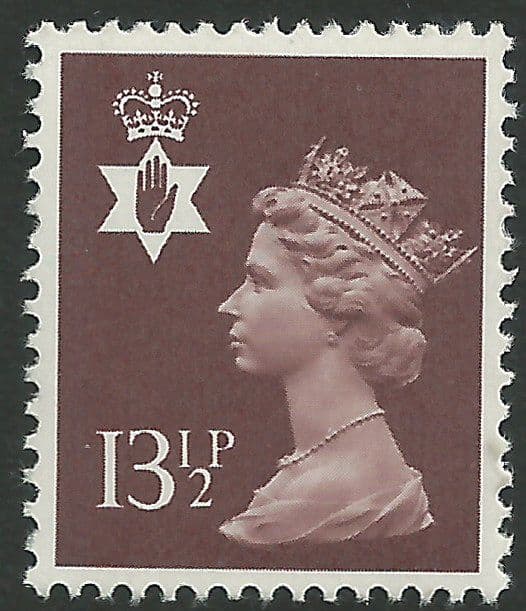 NI 32 13 p Purple-Brown Phosphorised Paper Northern Ireland Regional ...