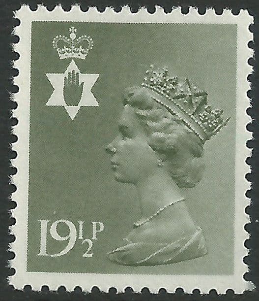 NI 50 19 p Olive Grey Phosphorised Paper Northern Ireland Regional ...