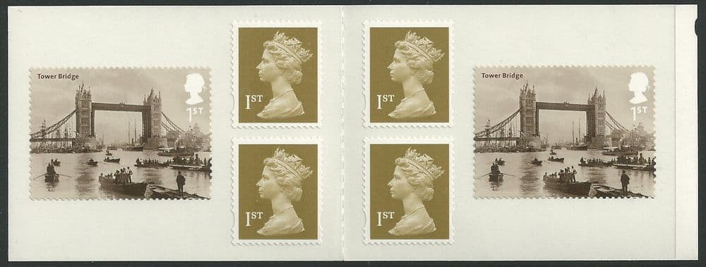 PM7 2002 Bridges of London Self Adhesive Stamp Booklets