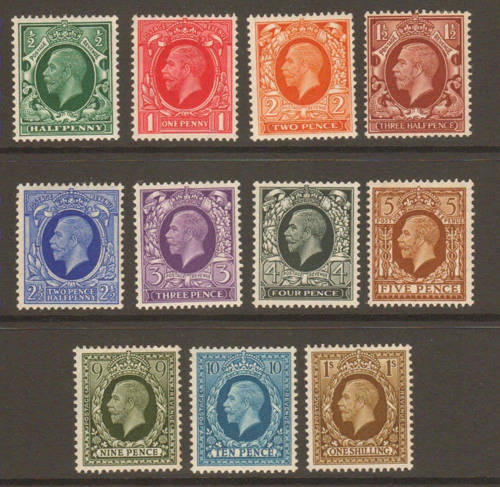 1934 George V Photogravure Stamp Set Mounted Mint SG439-449