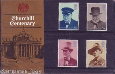 1974 Churchill Stamp Presentation Pack 66