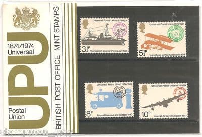 1974 UPU Postal Union Stamp Presentation Pack 64