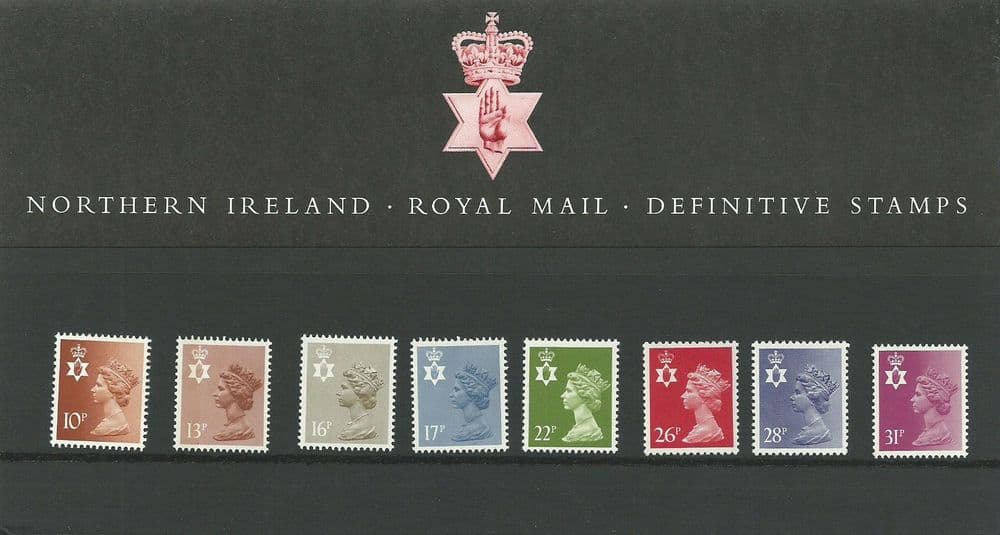 1984 Pack 8 Northern Ireland Regional Definitive Stamp Presentation Packs