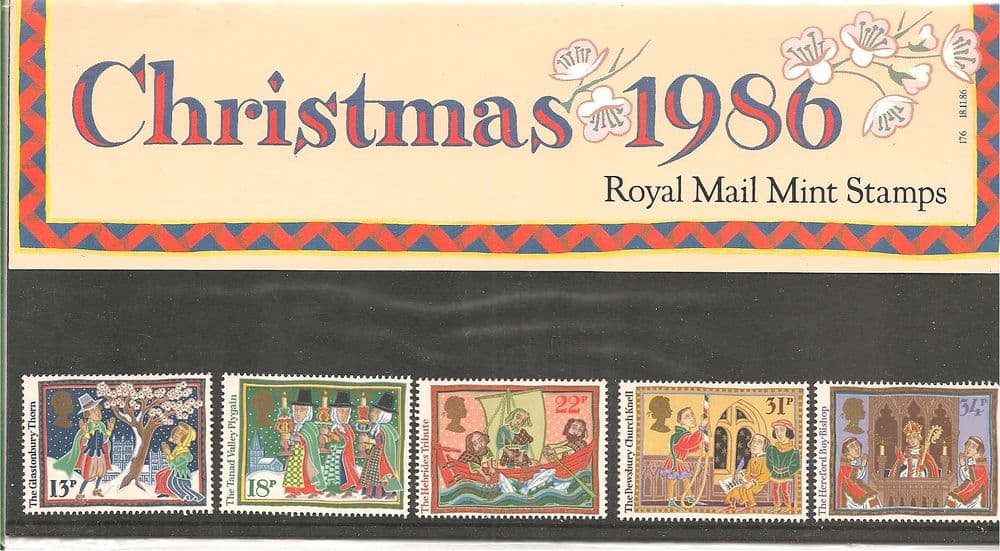1986 Christmas Presentation Pack Number 176