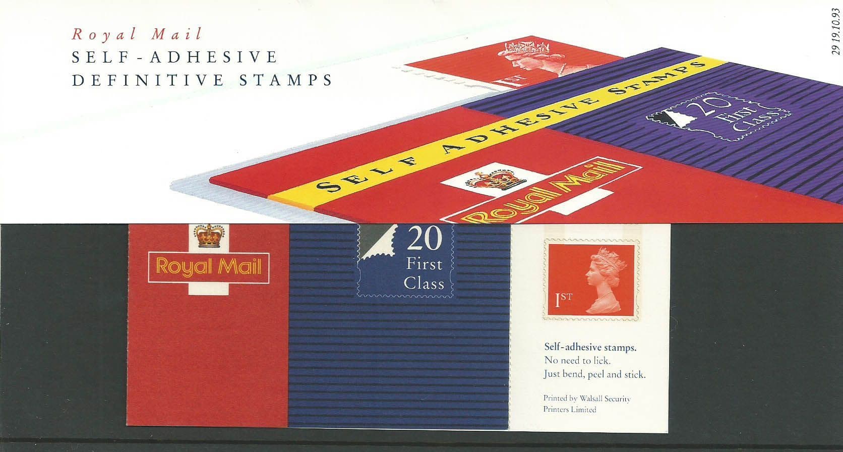 1993 Pack 29 Machin Definitive Stamp Presentation Packs