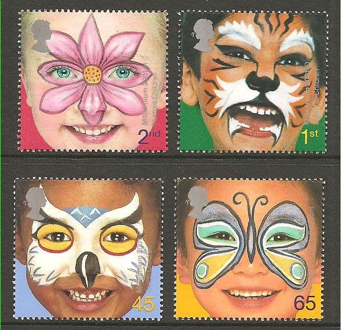 SG2178-2181 2001 Future Faces Stamp Set