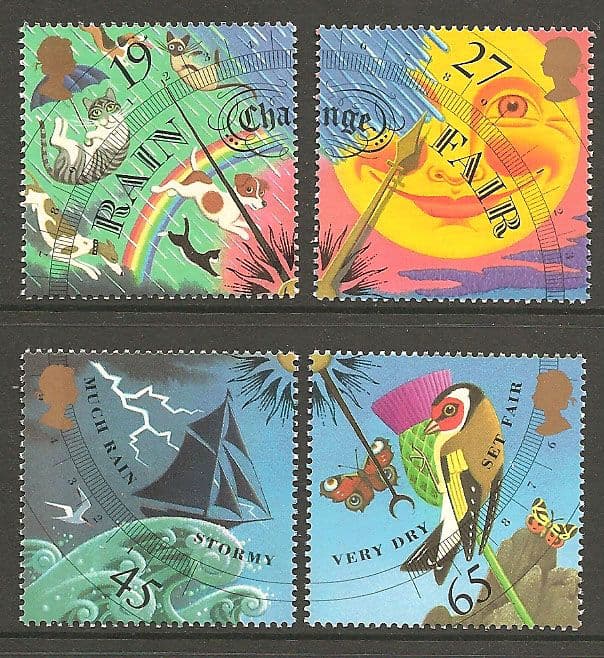 SG2197-2200 2001 Weather Stamp Set