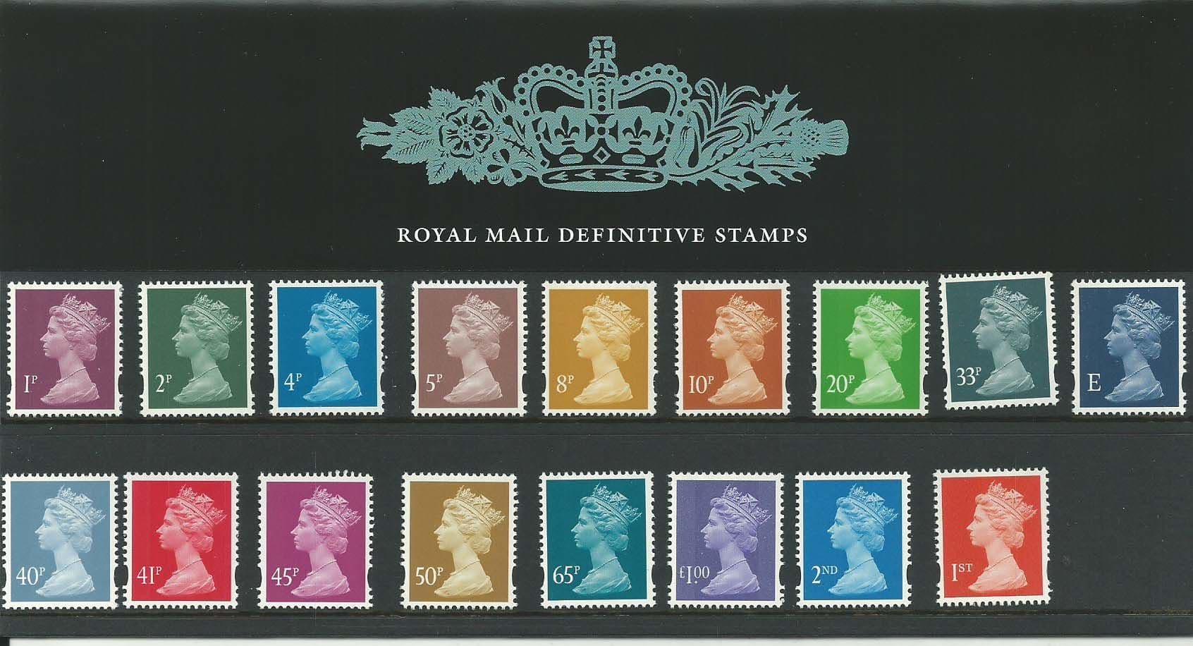 2002 Pack 57 Machin Definitive Stamp Presentation Packs