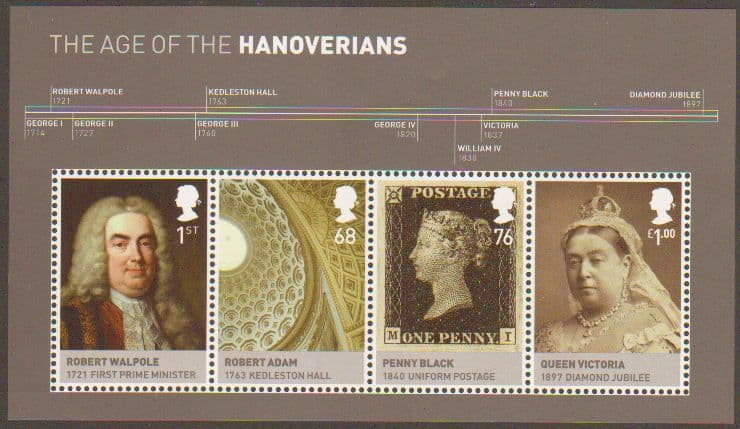 2011 MS3229 House of Hanover Miniature Sheet