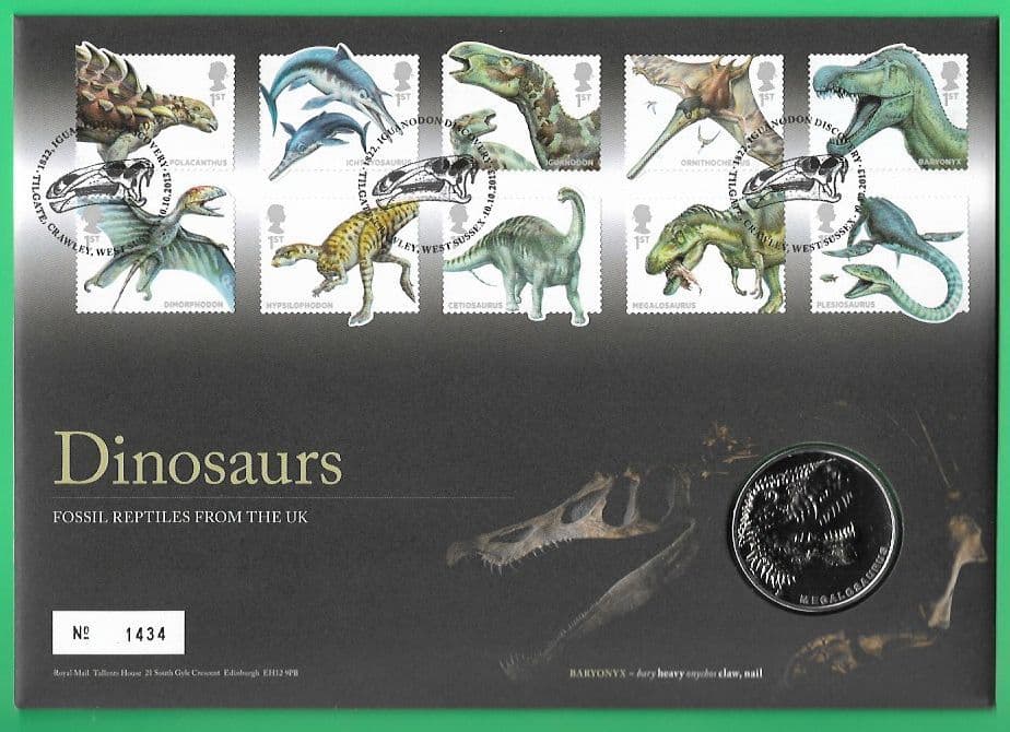 2013 RMC132 Dinosaurs Medallic Coin Cover