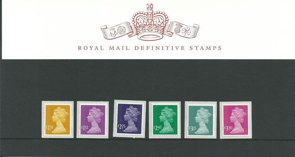 2015 Pack 101 Machin Definitive Stamp Presentation Packs