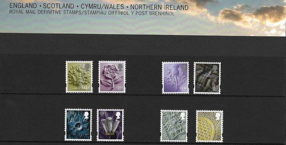 2020 Pack 113 Four Regions Definitive Stamp Presentation Packs