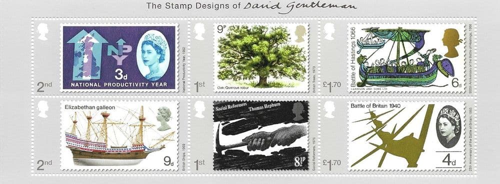 2022 MS4635 The Stamp Designs of David Gentleman Miniature Sheet ...