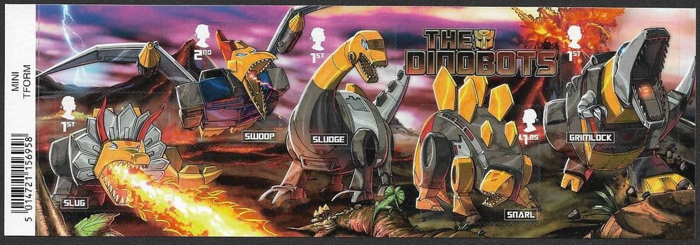 2022 MS4708 Transformers Miniature Sheet With Barcode