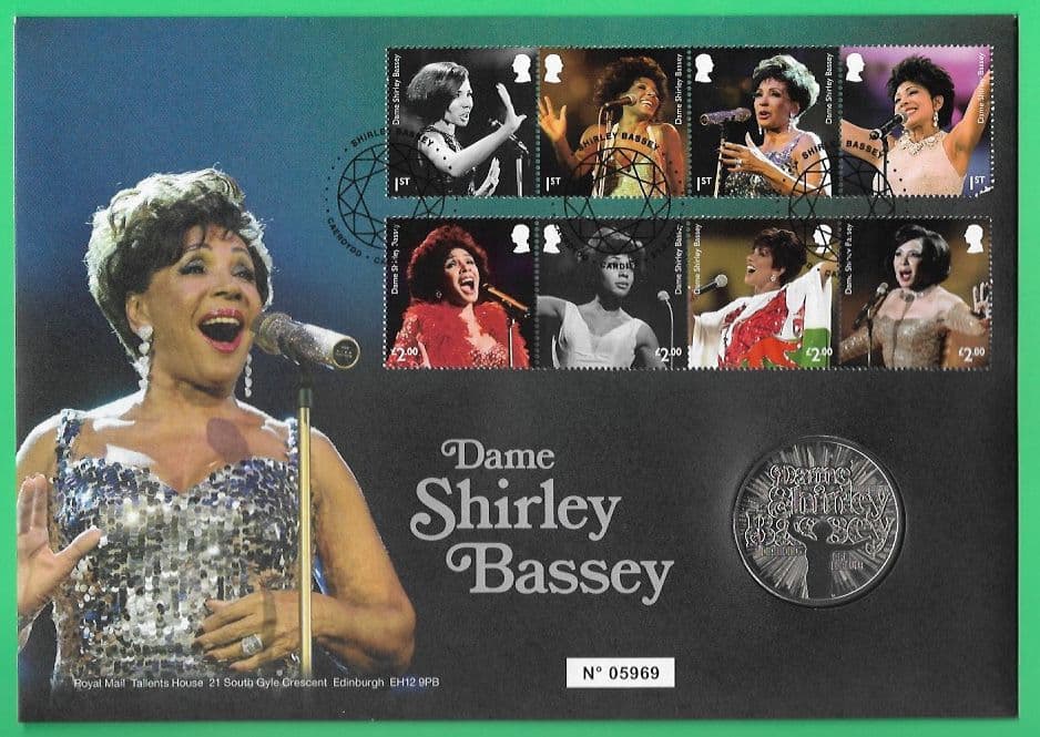 2023 RMC230 Dame Shirley Bassey Coin Cover