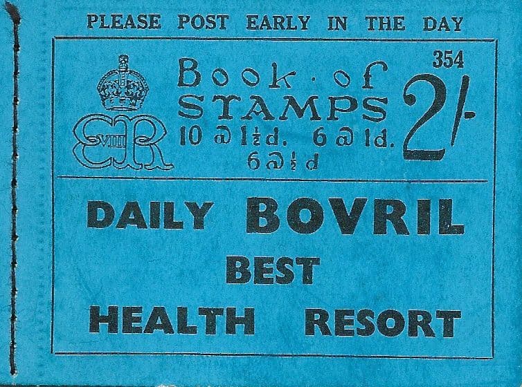 BC2 Edition 354 1936 2/- King Edward VIII Stamp Booklet