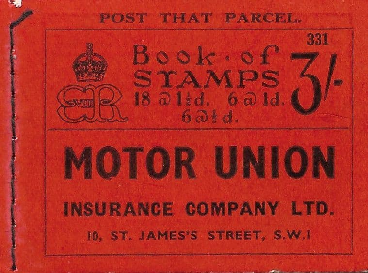 BC3 Edition 331 1936 3/- King Edward VIII Stamp Booklet