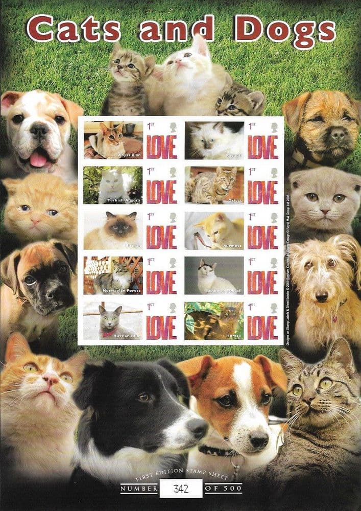 BS272 Cats and Dogs Business Smiler Sheets