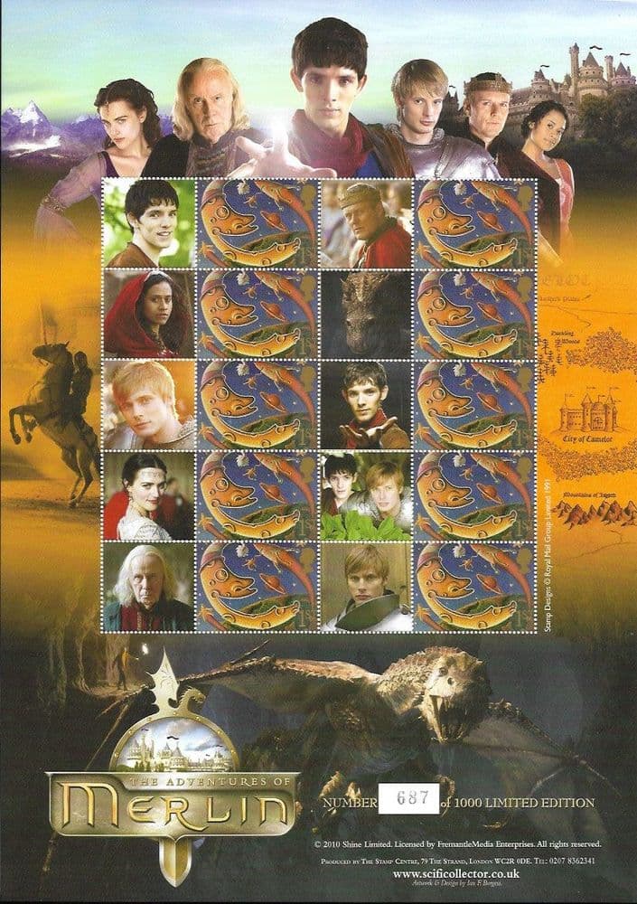 BS293 The Adventures of Merlin Business Smiler Sheets