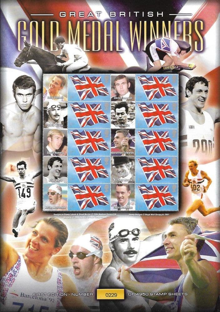 BS32 Great British Gold Medal Winners Business Smiler Sheets