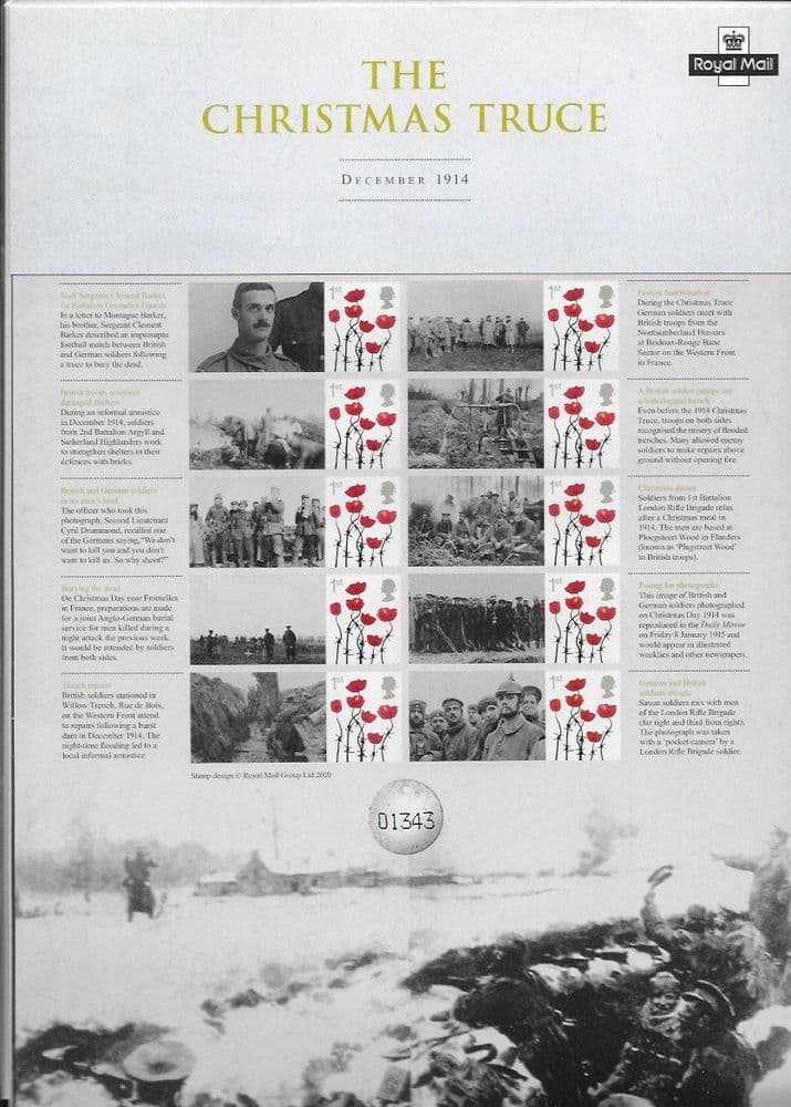 CS26 Christmas Truce Royal Mail Commemorative Sheets