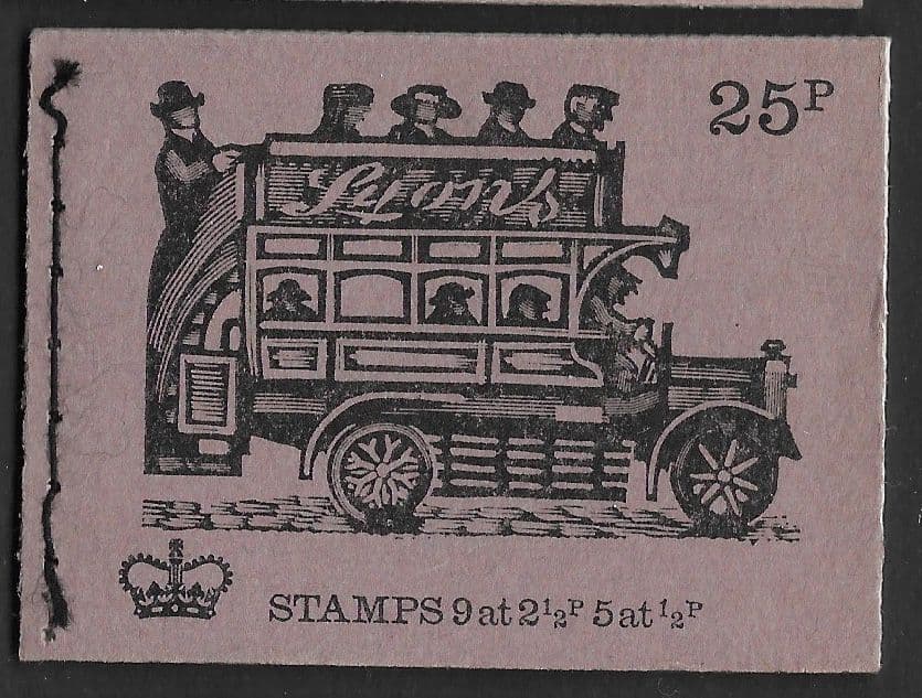 DH42 August 1971 25p Decimal Stitched Stamp Booklet