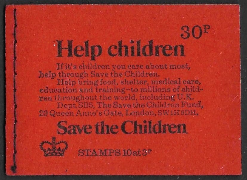 DQ73 Spring 1974 30p Decimal Stitched Stamp Booklet