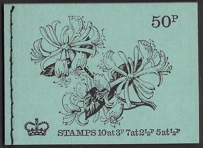 DT3 August 1971 50p Decimal Stitched Stamp Booklet