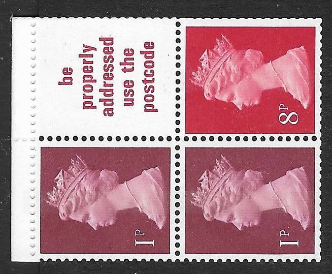 FA11ba DB6 11 A/1 Miscut Pane Chambon Print London January 1980 10p ...