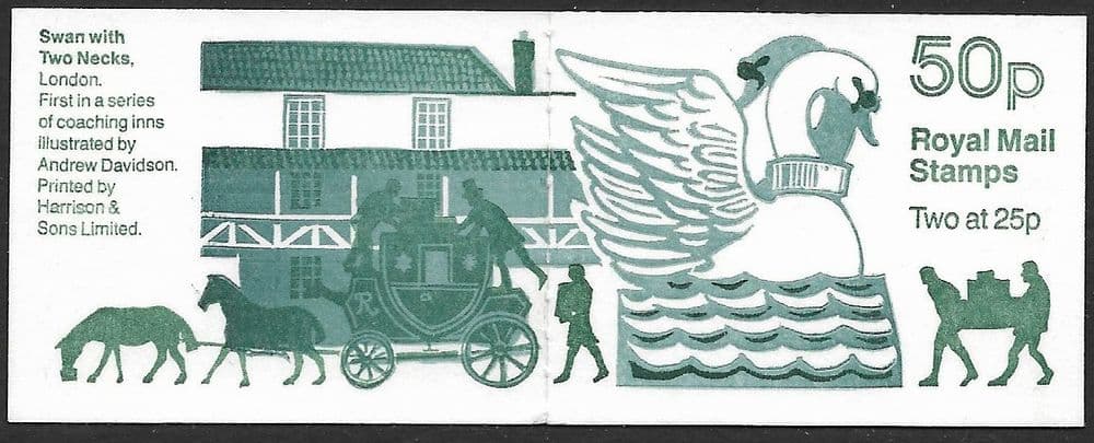 FB68 Coaching Inns Series 1 Cylinder B1 50p Folded Booklets