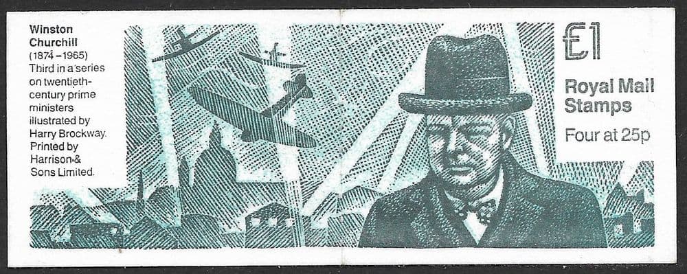 FH34 Prime Ministers Design 3 Sir Winston Churchill Plain 1 00 Folded ...