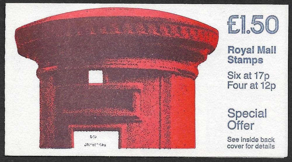FP1b Pillar Box Right Margin Cylinder B17 B8 P55 1 50 Folded Booklets