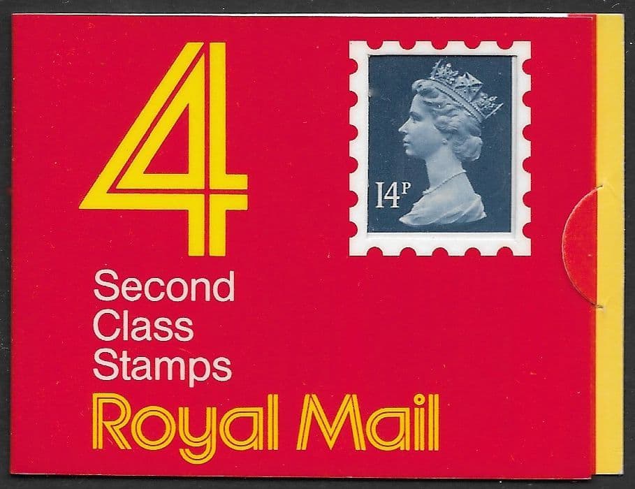 GB2 Code P 56p Window Barcode Stamp Booklet