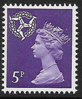 IM10 5p Reddish-Purple Isle of Man Regional Issue Stamp