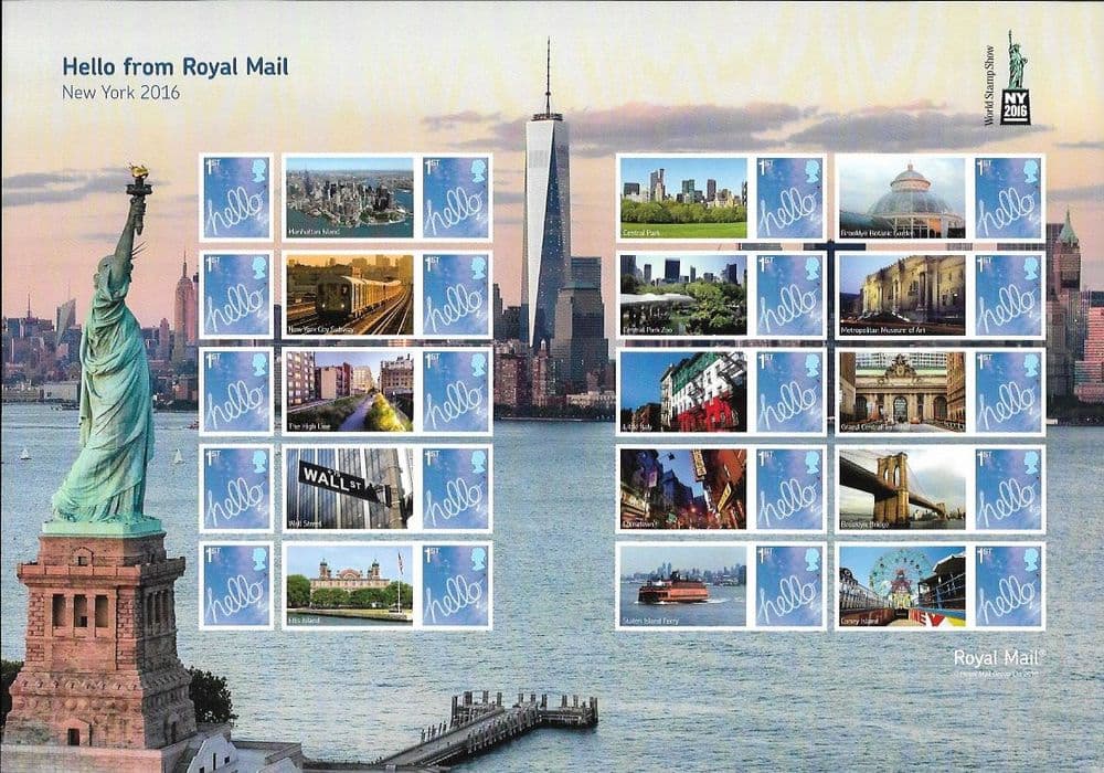 LS100 2016 New York Stamp Show Smilers Sheet