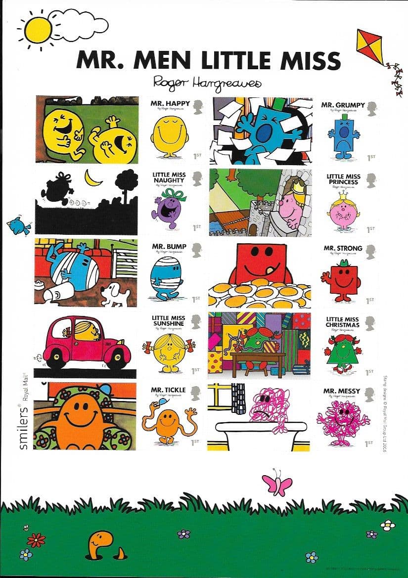 LS101 2016 Mr Men & Little Miss Smilers Sheet