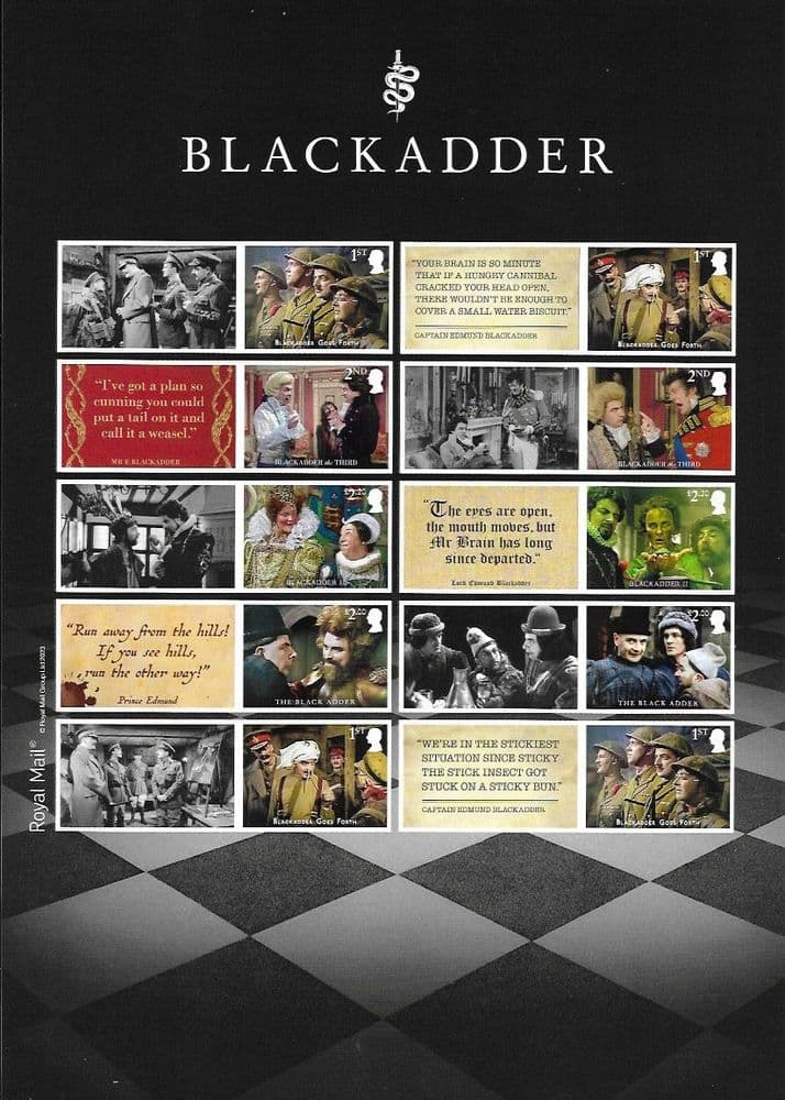 LS151 2023 Black Adder Smilers Sheet