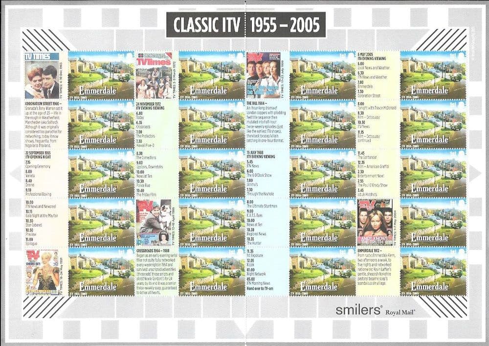 LS26 2005 Classic ITV - Emmerdale Smilers Sheet